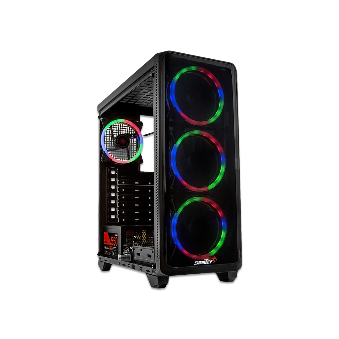 GABINETE SENTEY Z20 6200-40-SF LITE LED RGB VIDRIO | NT Digital