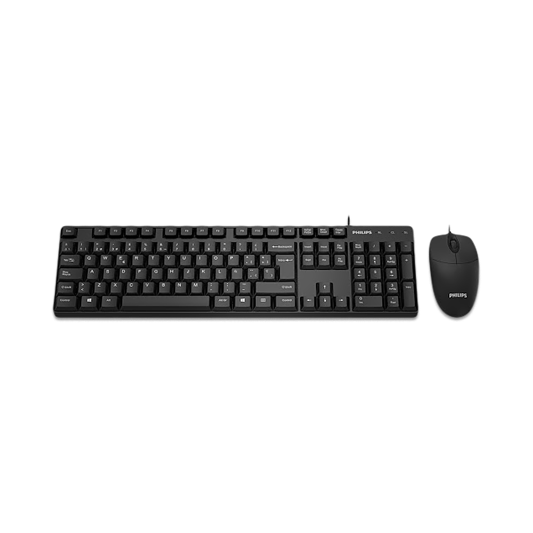 TECLADO + MOUSE PHILIPS C254 USB NEGRO | NT Digital
