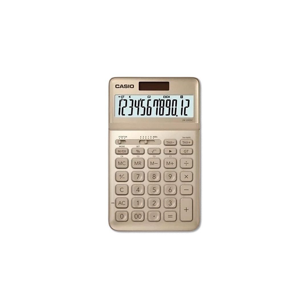 CALCULADORA ESCRITORIO CASIO NS-10SC-GOLD | NT Digital
